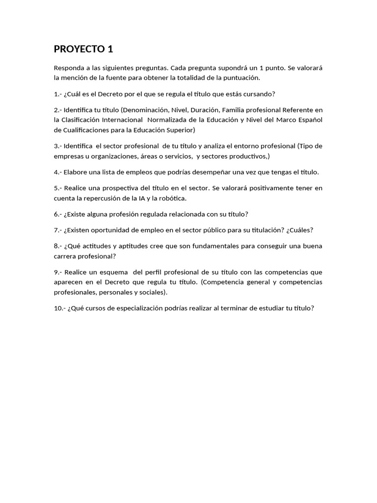 Proyecto Tema 1 | PDF