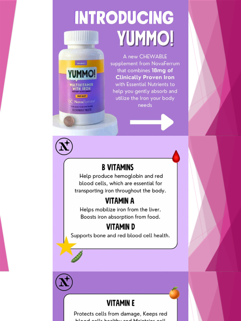 Chewable Multivitamin With Iron - Nova Ferrum | PDF