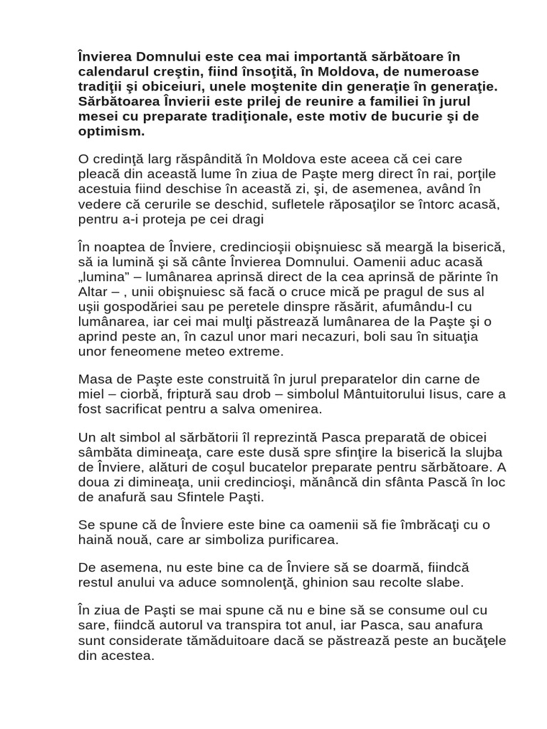 Scenariu Pasti | PDF