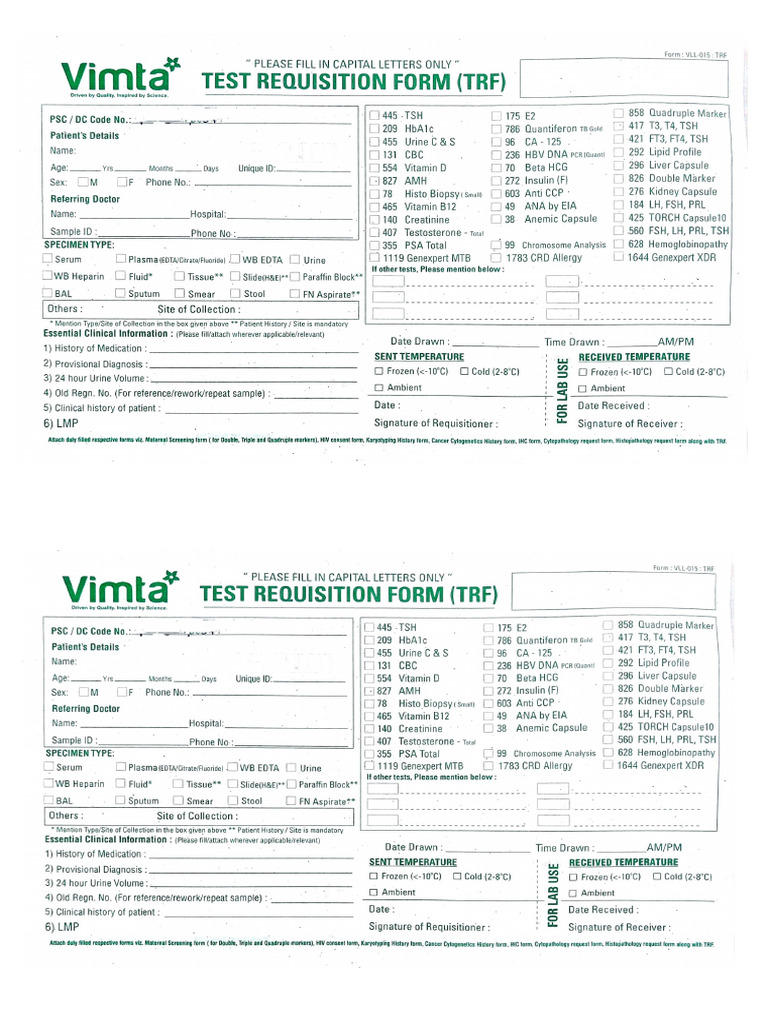 Vimta TRF | PDF