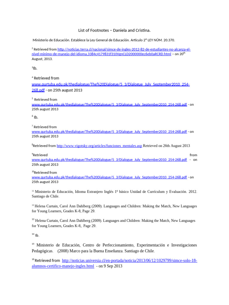 List of Footnotes | PDF