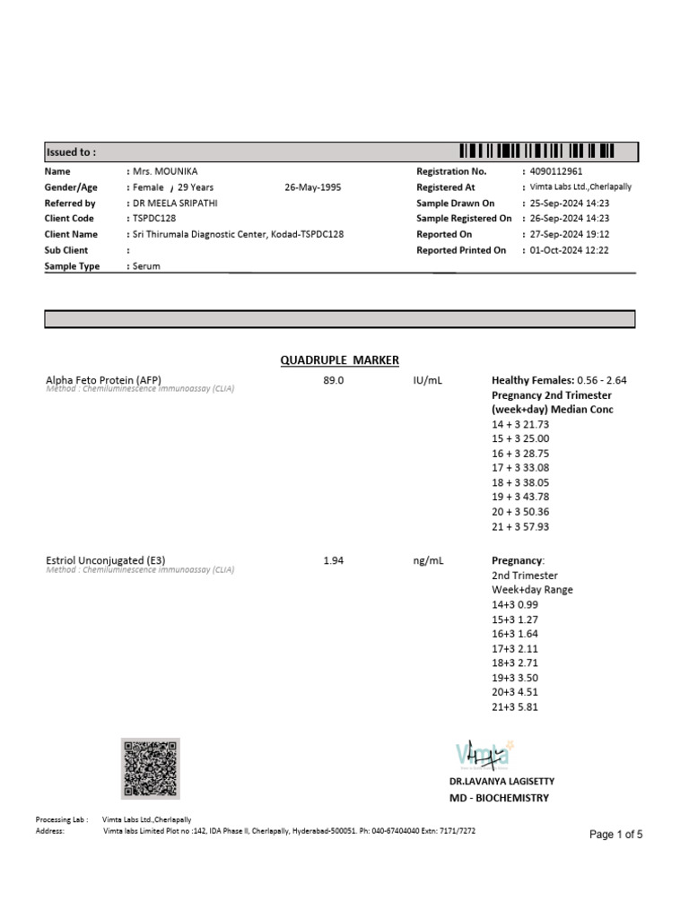 Multi Lab Id Report | PDF