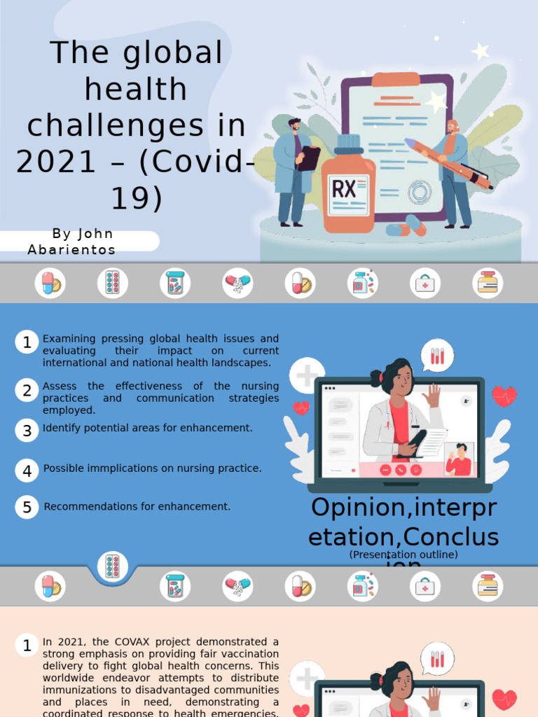 The Global Health Challenges in 2021 - (Covid-19) : by John Abarientos ...