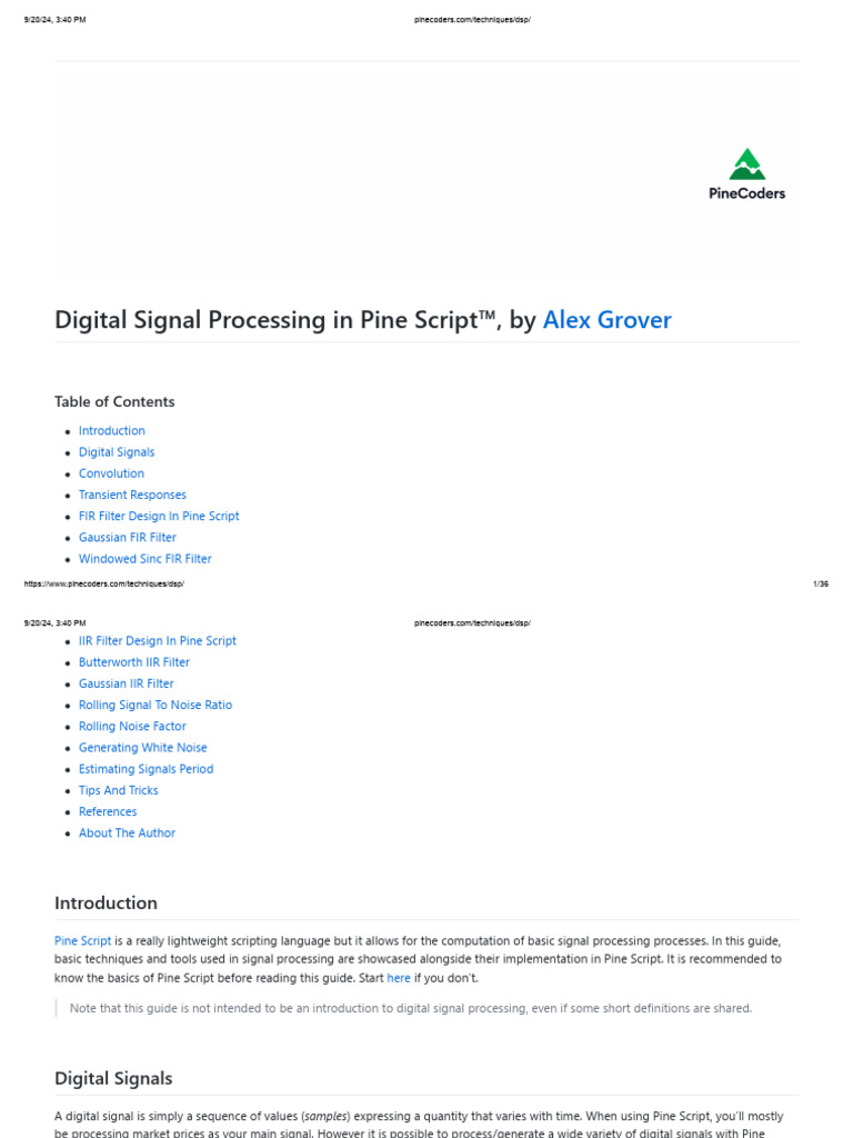 Techniques DSP | PDF
