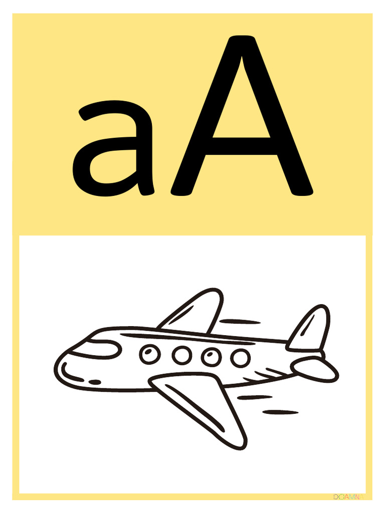 Planse Alfabet Cu Litere de Tipar | PDF