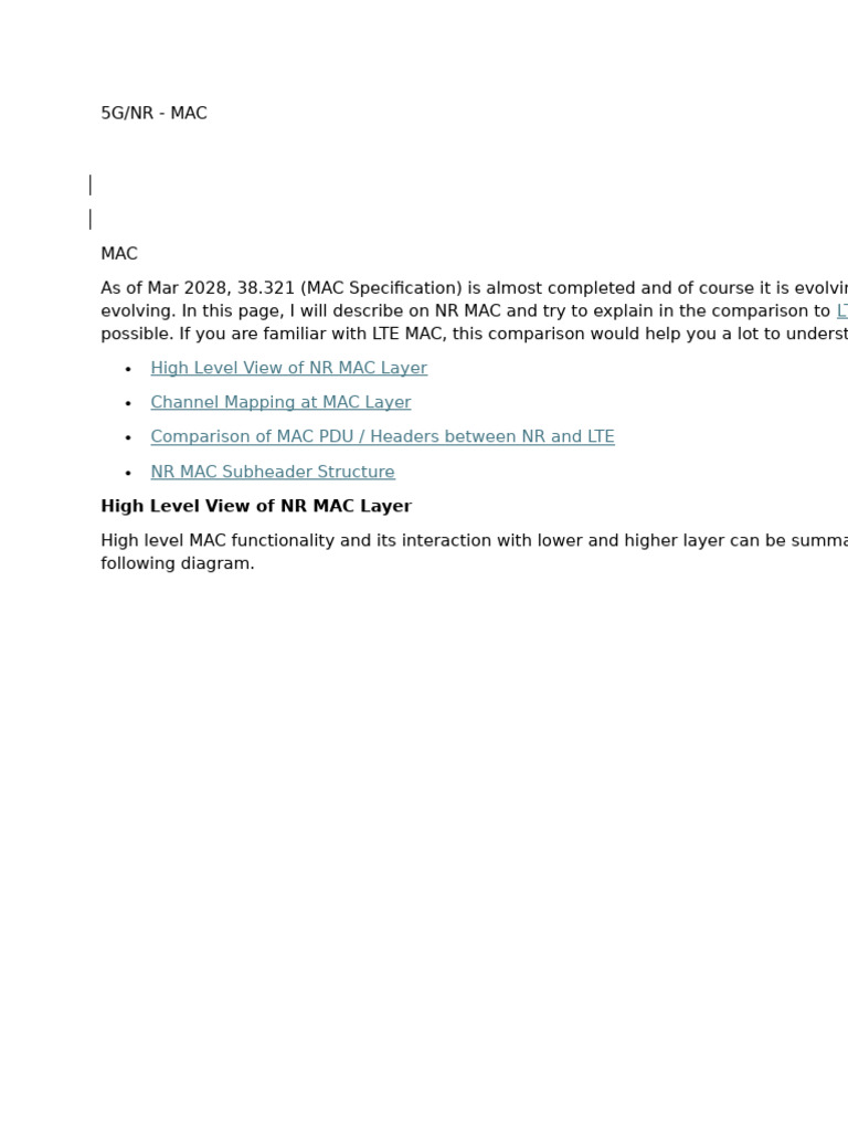 5G MAC Layer Functionality | PDF