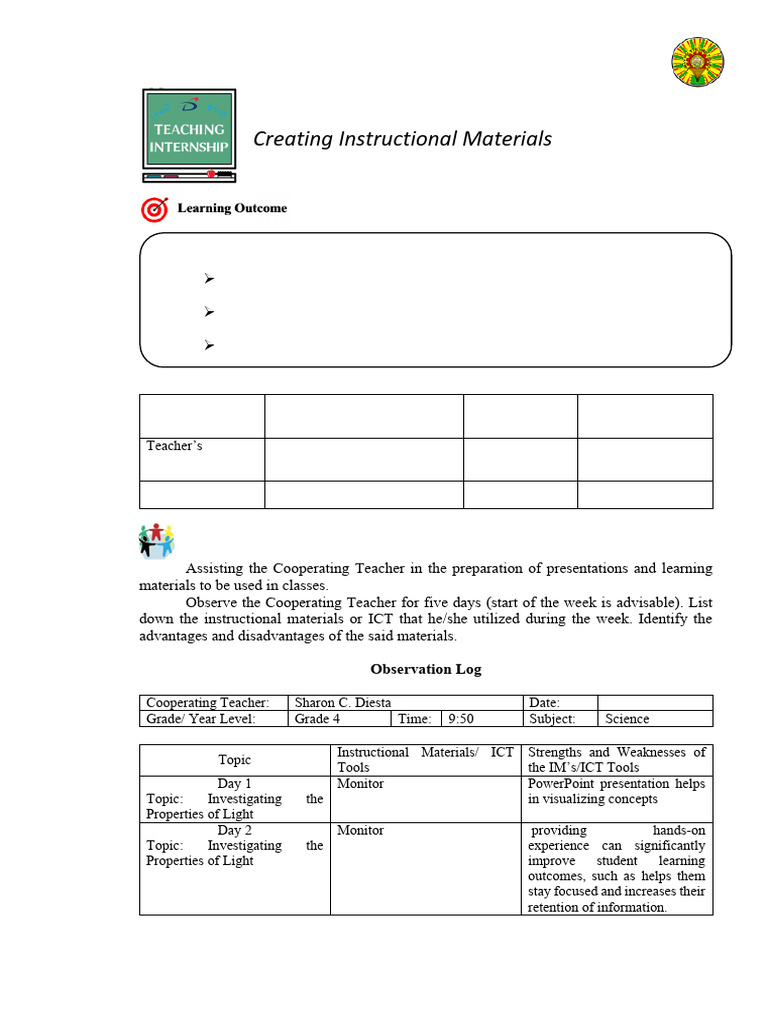 Learning Task 2 Creating Instructional Materials | PDF