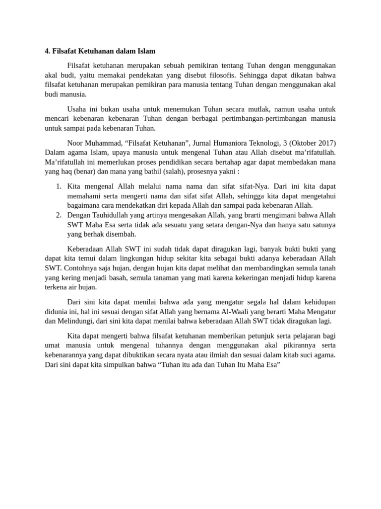 Tugas PAI No.4 | PDF