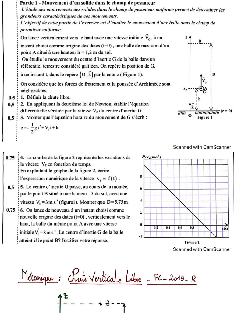 Chute Verticale Libre - pc2019R | PDF