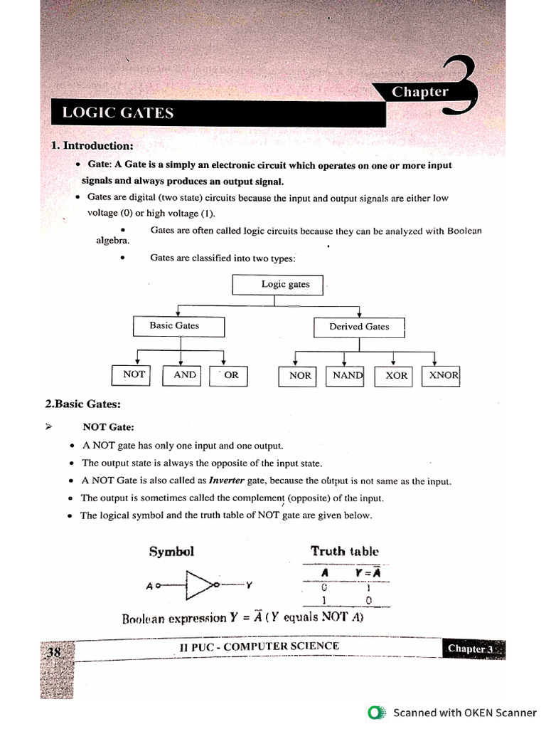 Logic Gates - Cs | PDF