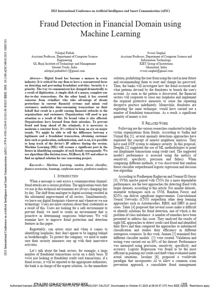 Income Tax Fraud Detection | PDF