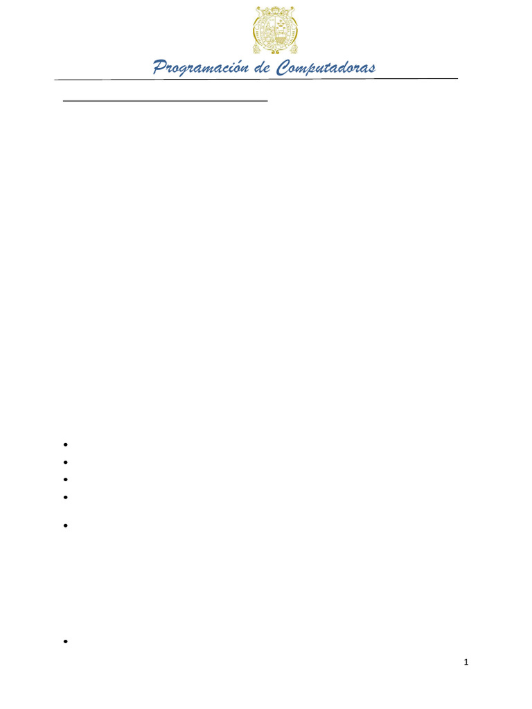 Hoja 01 de Ejercicios 1 | PDF