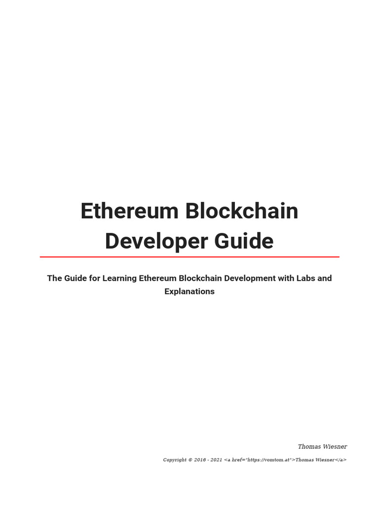 Ethereum Blockchain Developer | PDF