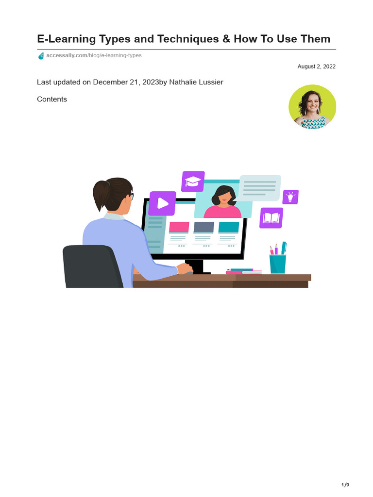E-Learning Types and Techniques Amp How To Use Them | PDF