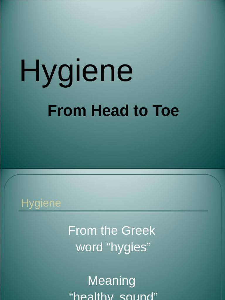 6 - Hygiene | PDF