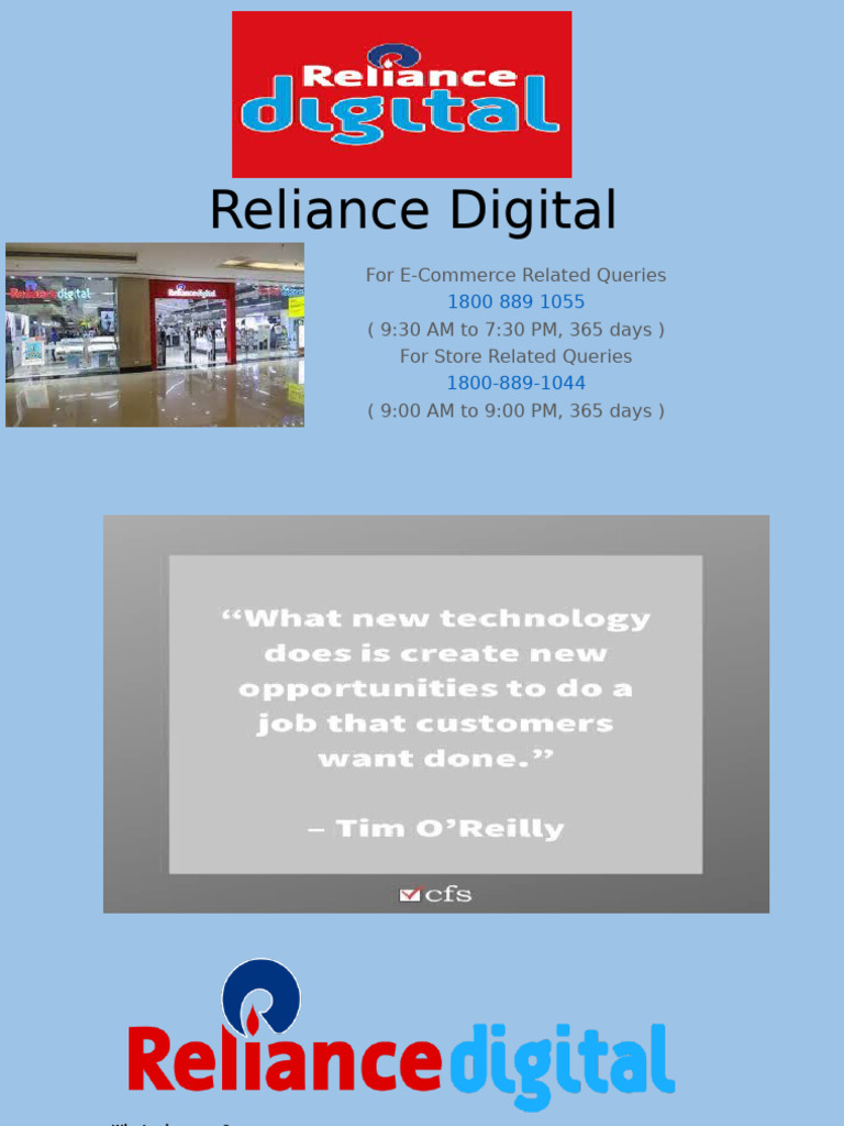 Reliance Digital | PDF
