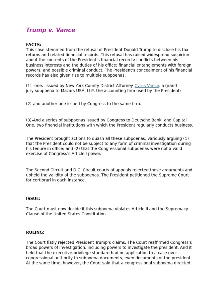 Trump V | PDF