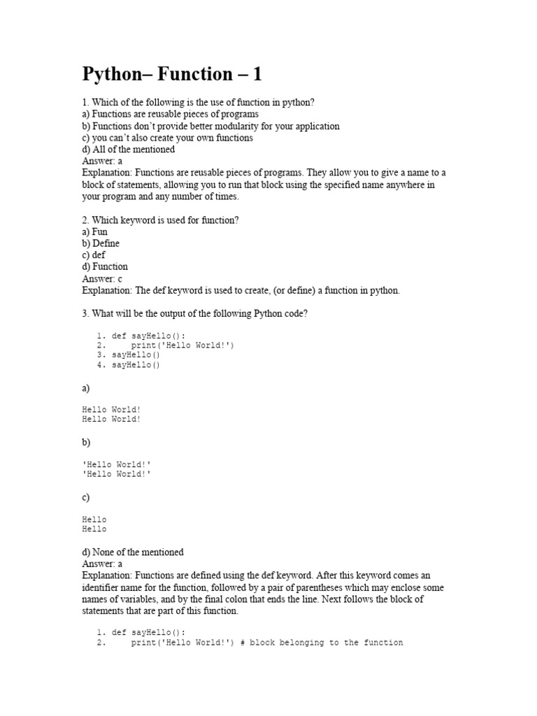 Python - Built in Function - 14.4 | PDF | Parameter (Computer Programming) | Software Engineering