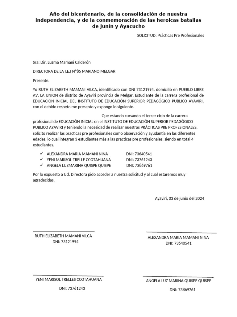 Solicitud Luz 1 | PDF