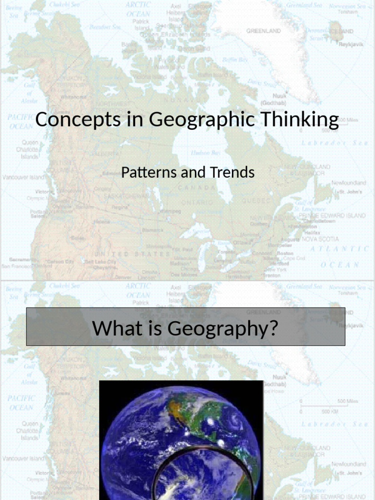 Concepts of Geographic Thinking - Patterns and Trends | PDF