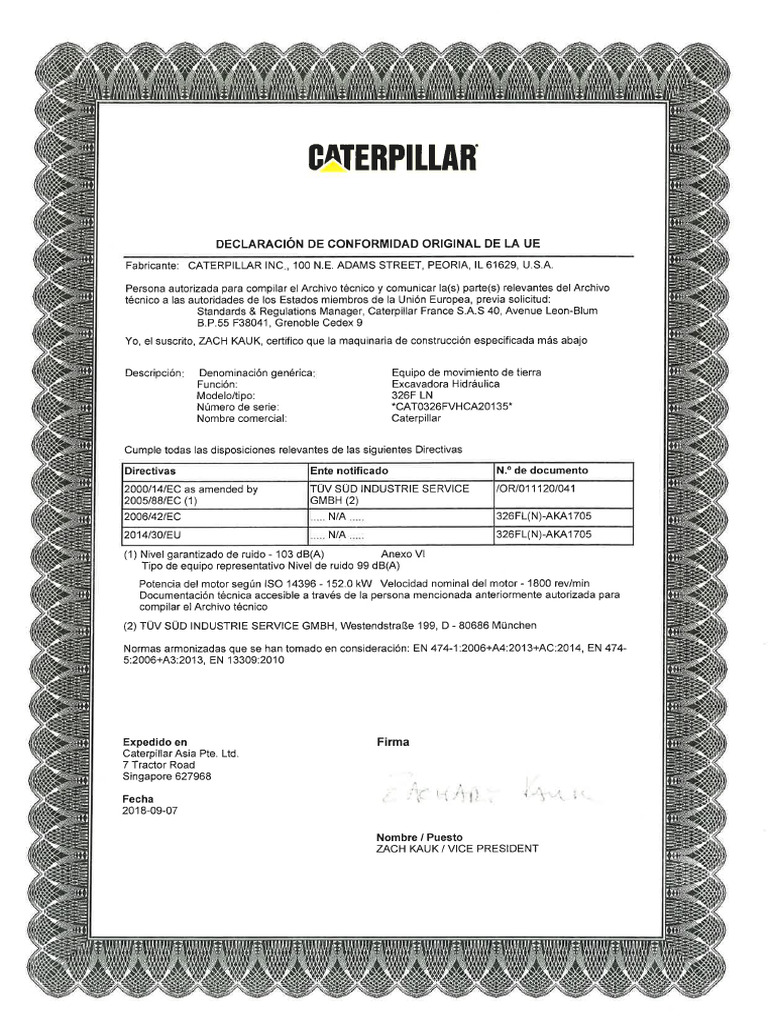 CERTIFICADO CE | PDF