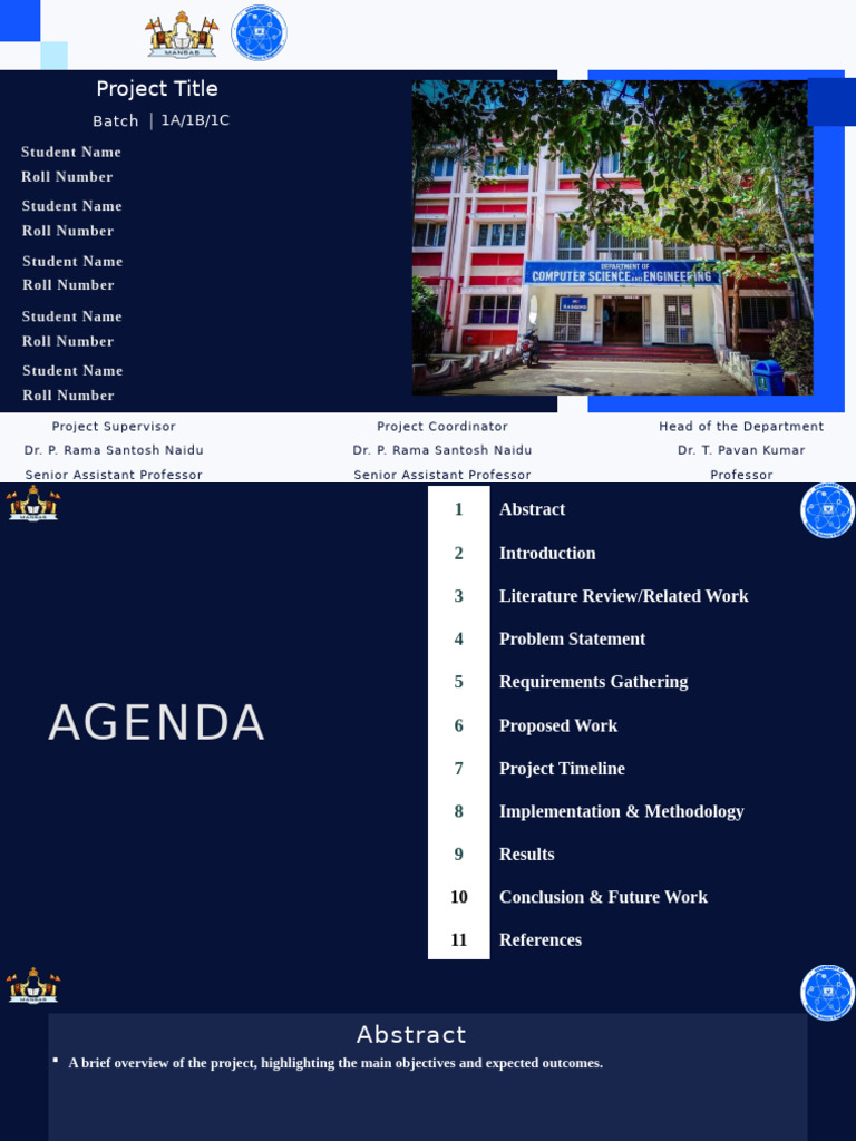 Final Year Project PPT Format | PDF