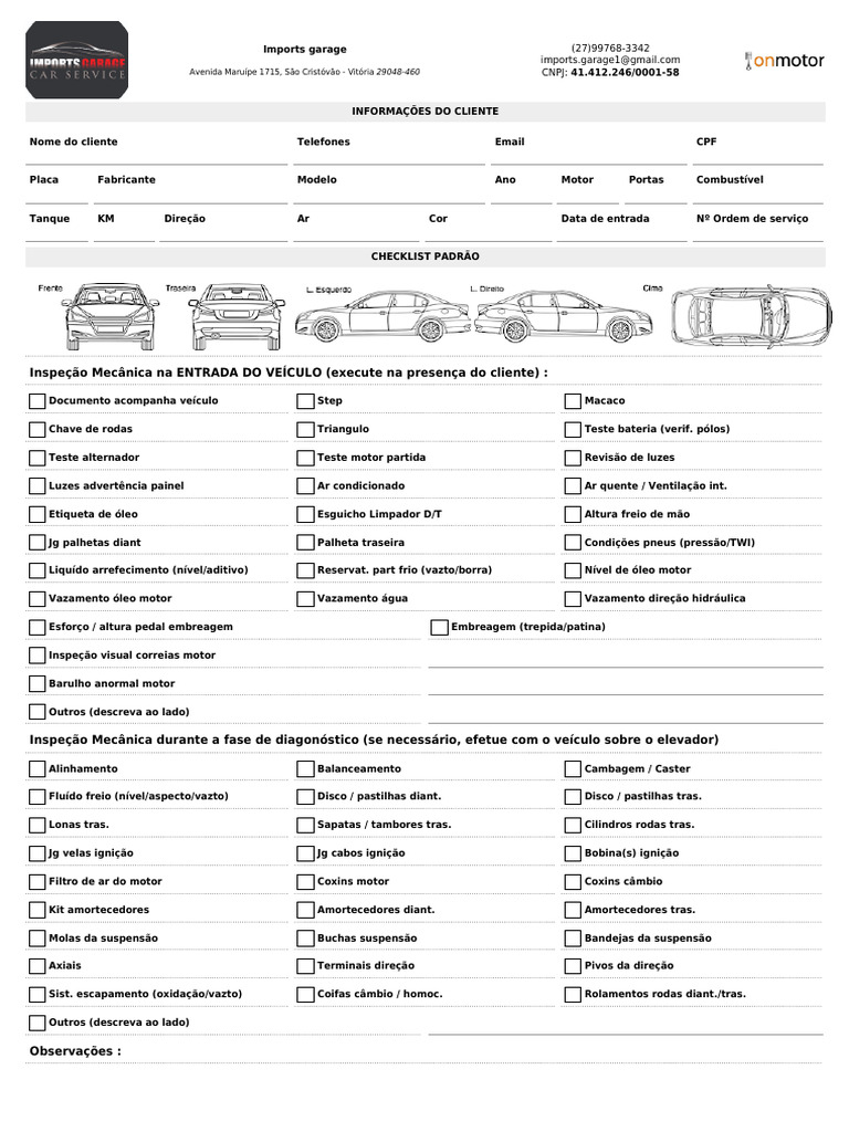 checklist para oficina | PDF