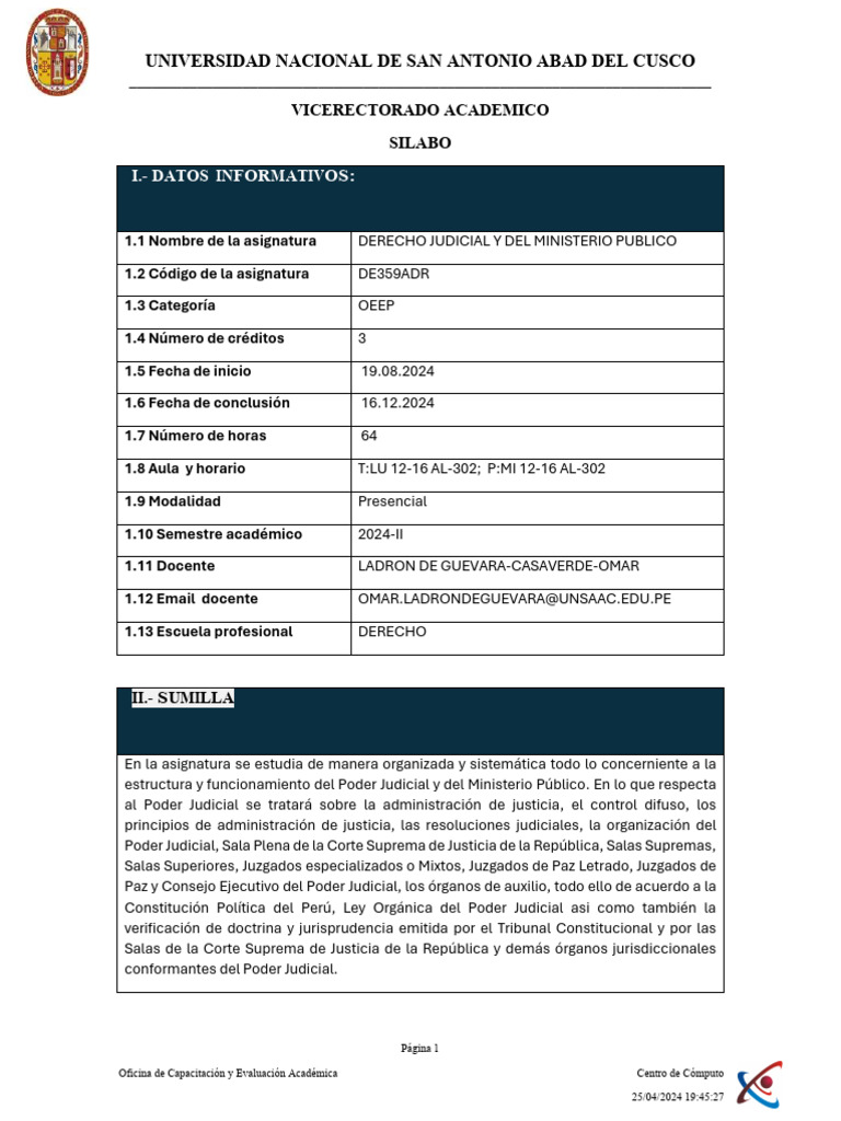Silabo 2024-Ii | PDF