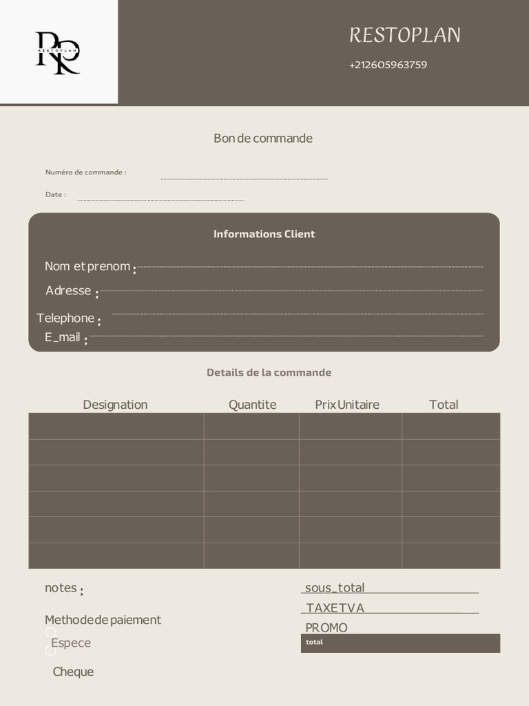 Bon de commande et facture Aliexpress | PDF