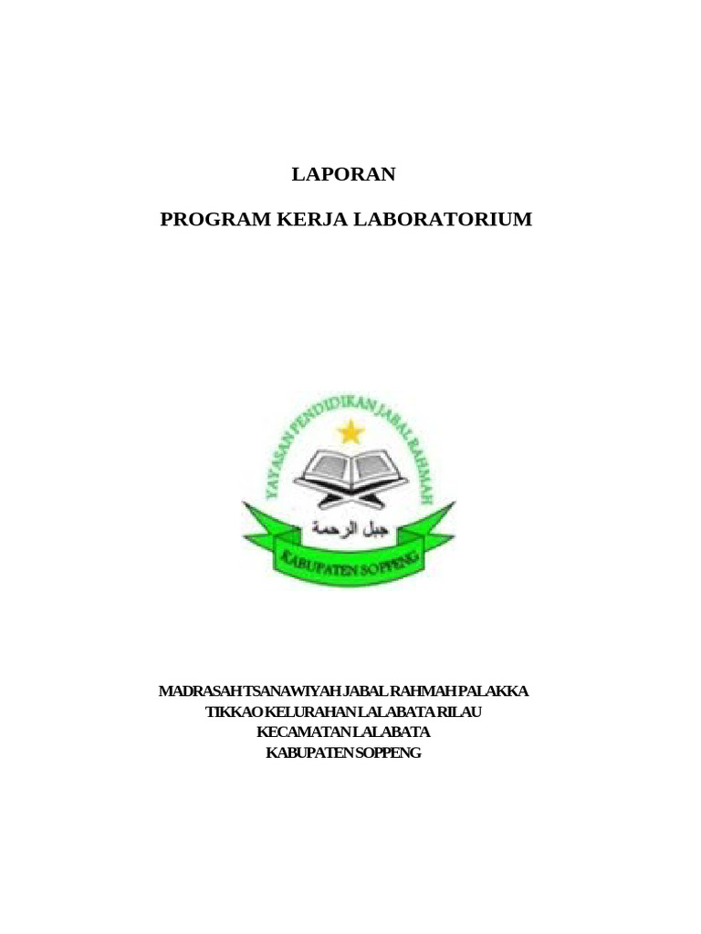 Program Kerja Laboratorium IPA SMP | PDF