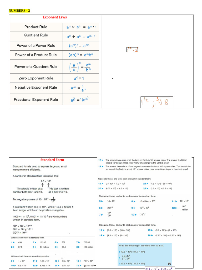 Igcse Foundation Revision Numbers 2 Pdf