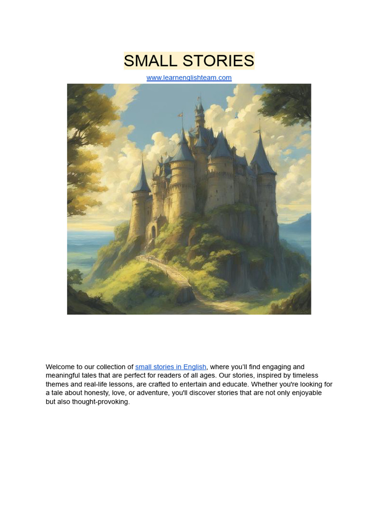 Small Stories in English Learnenglishteam - Com | PDF