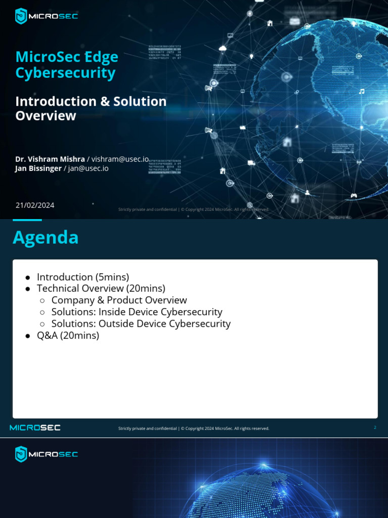 Microsec Cybersecurity - Introduction & Content | PDF