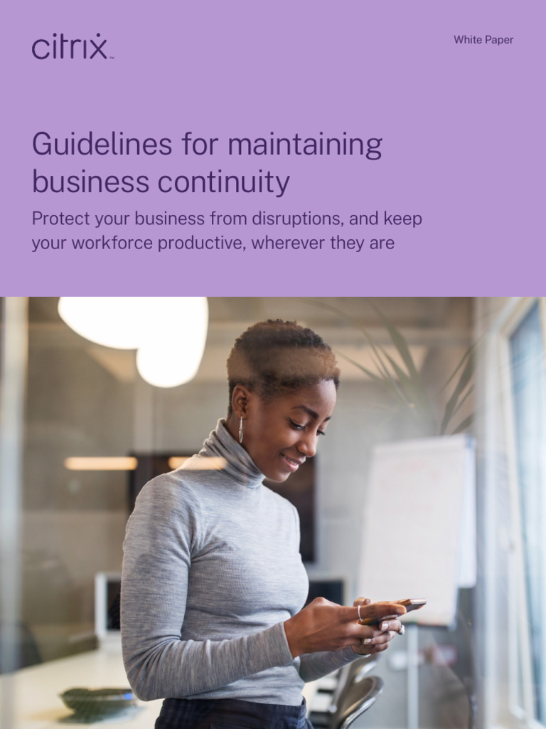 Citrix - Guidelines-for-maintaining-business-continuity-Whitepaper-2 | PDF