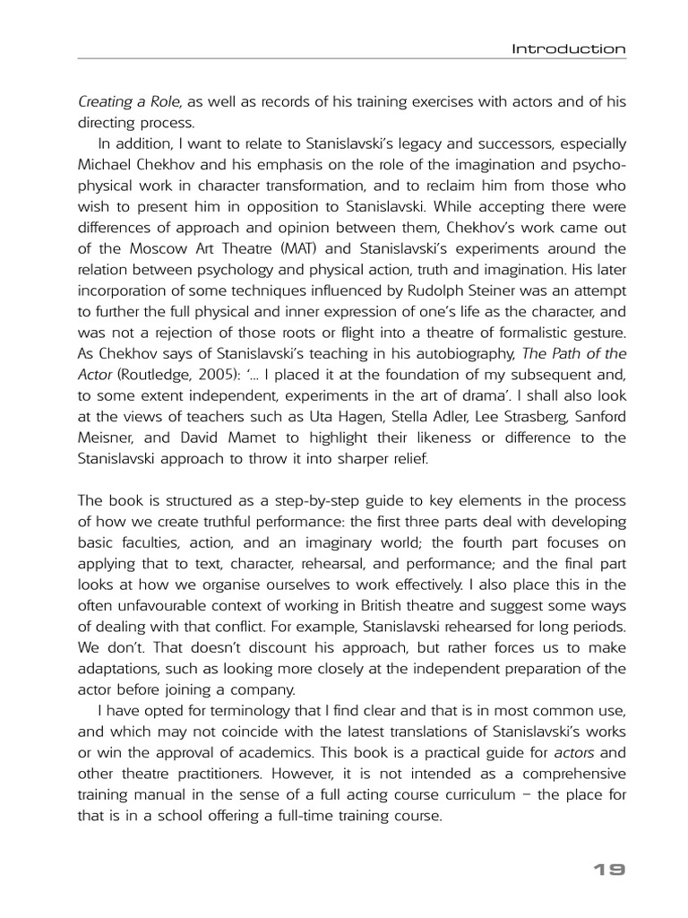 Acting On Impulse Reclaiming The Stanislavski Appr... - (Pages 26 To 50 ...