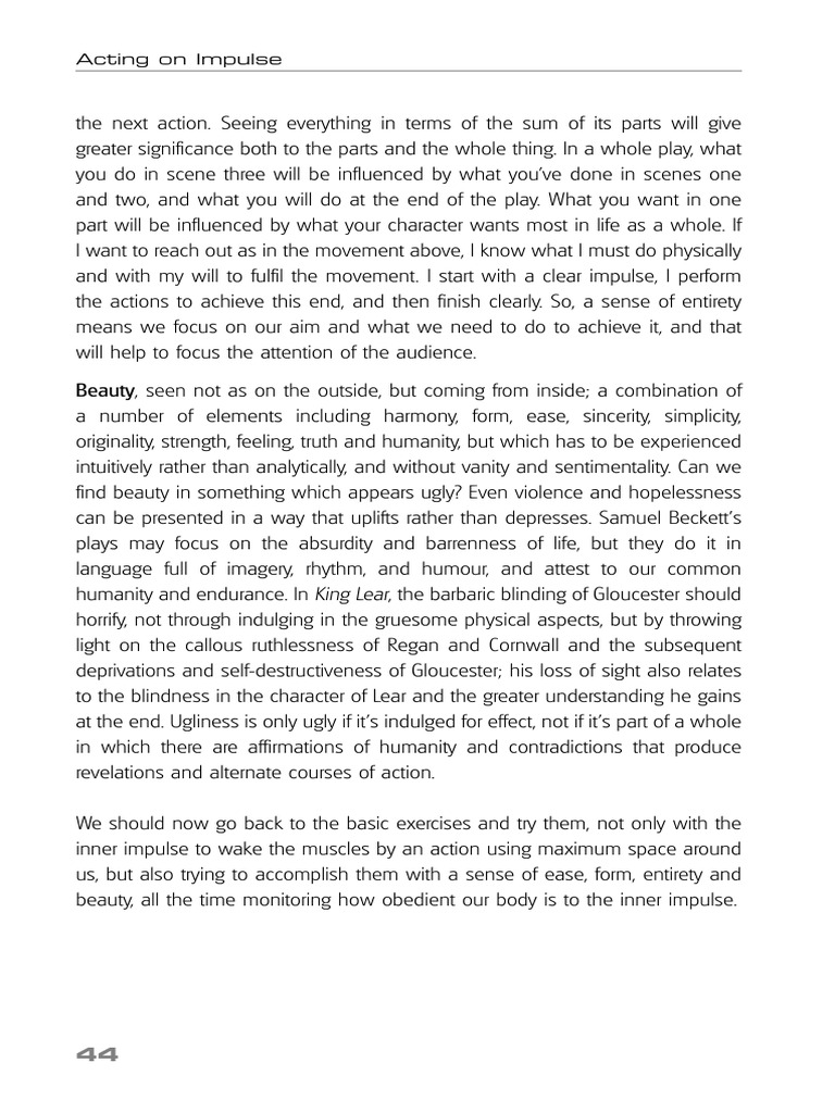 Acting On Impulse Reclaiming The Stanislavski Appr... - (Pages 51 To 75 ...