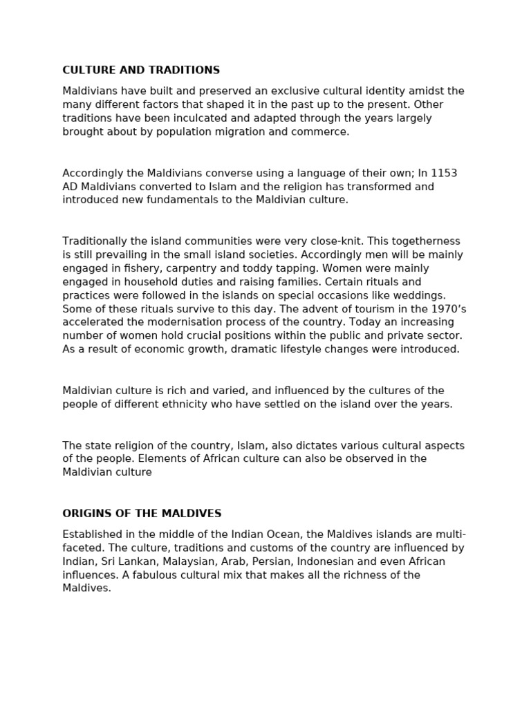 All About Maldives | PDF
