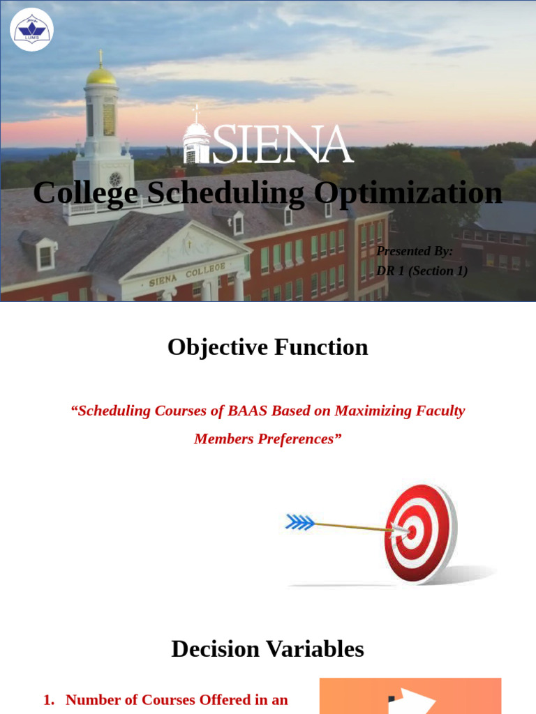 Siena College DR 1 | PDF