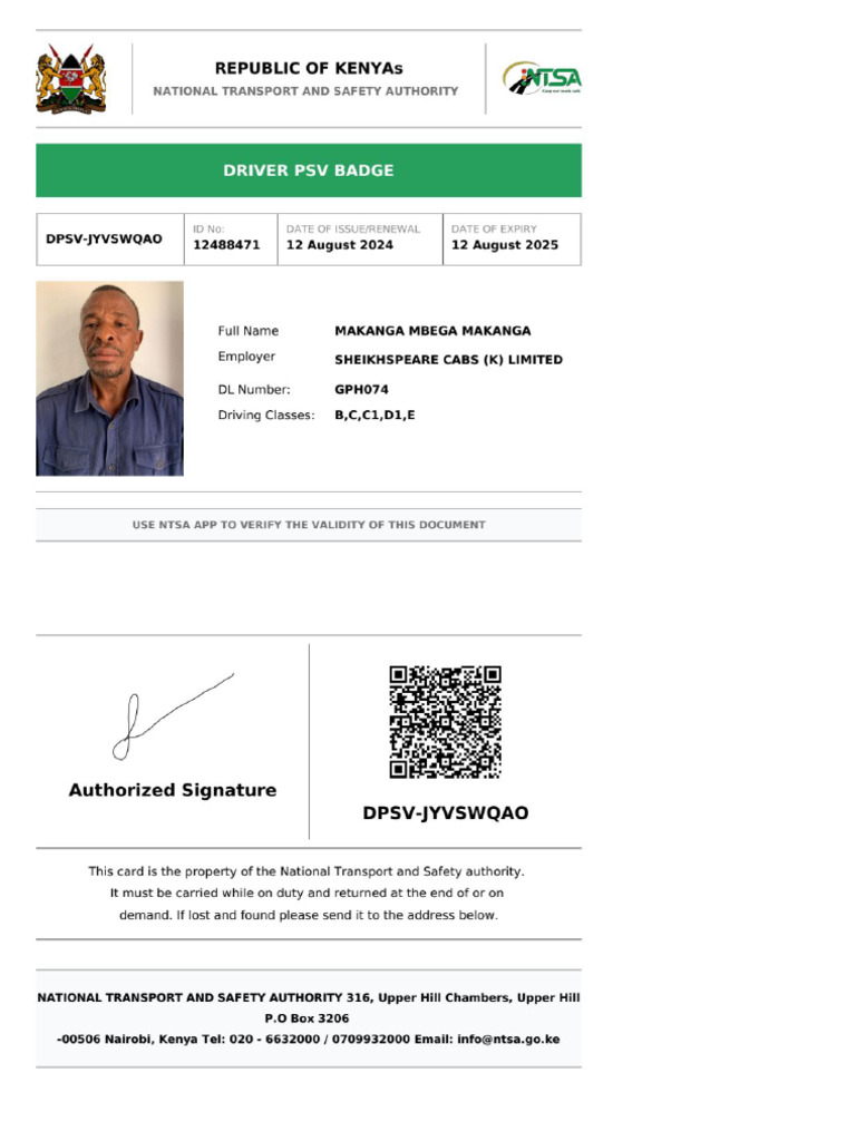 12488471dpsv-jyvswqao-driver psv badge | PDF