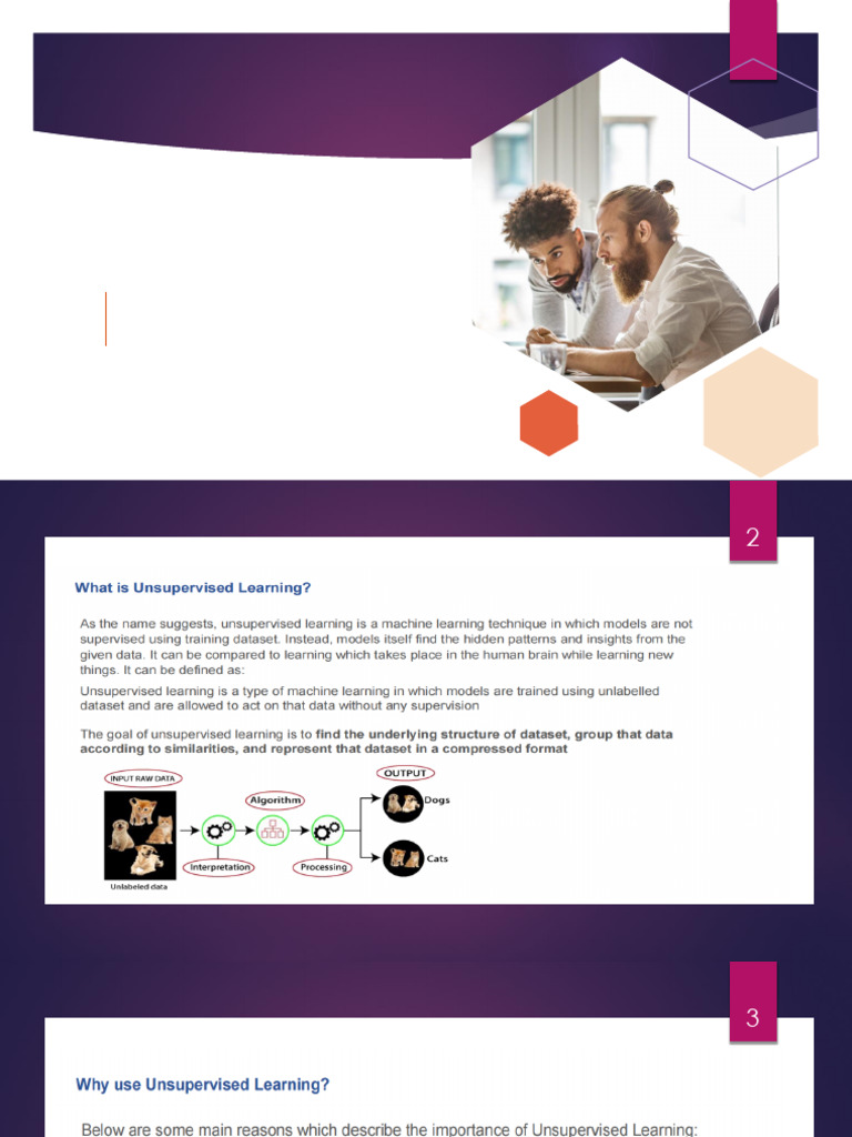 Machine learning Unsupervised Learning (1) | PDF