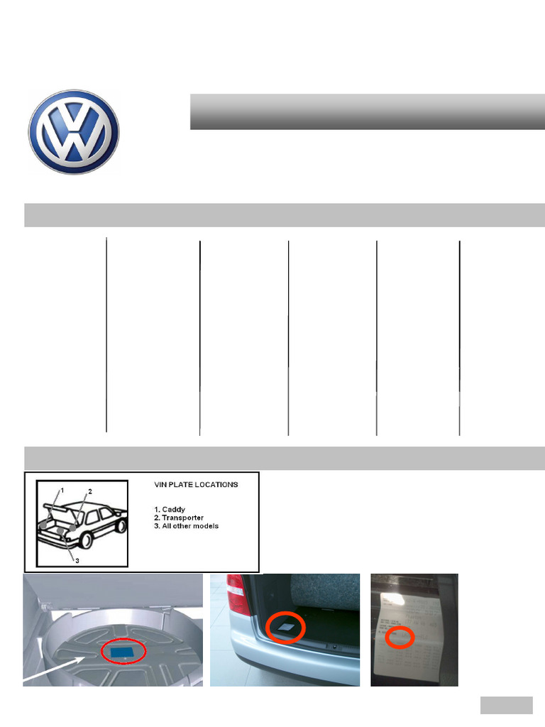 VOLKSWAGEN Color Information | PDF