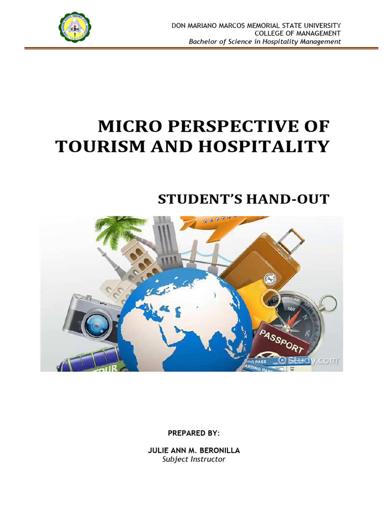 TOUR 101 Chapter 3 Hand Out | PDF