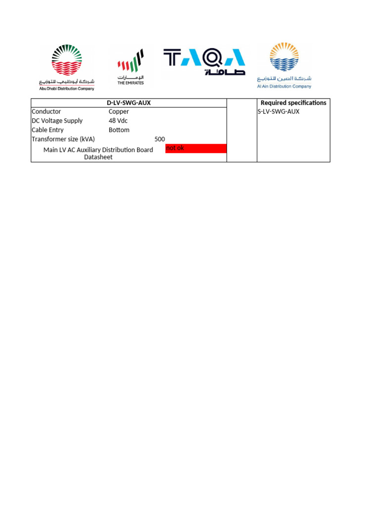 D LV SWG Aux - 00 | PDF