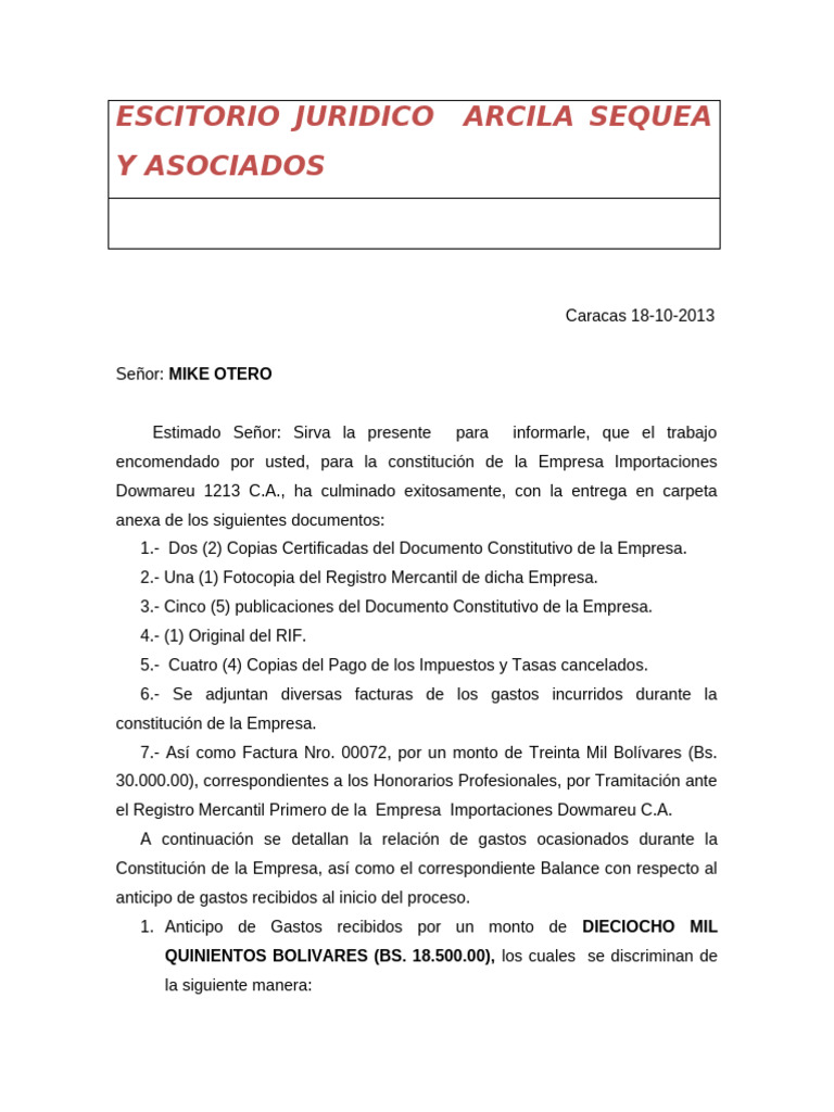 Carta Propuesta Compra de Apartamento Ingrid | PDF