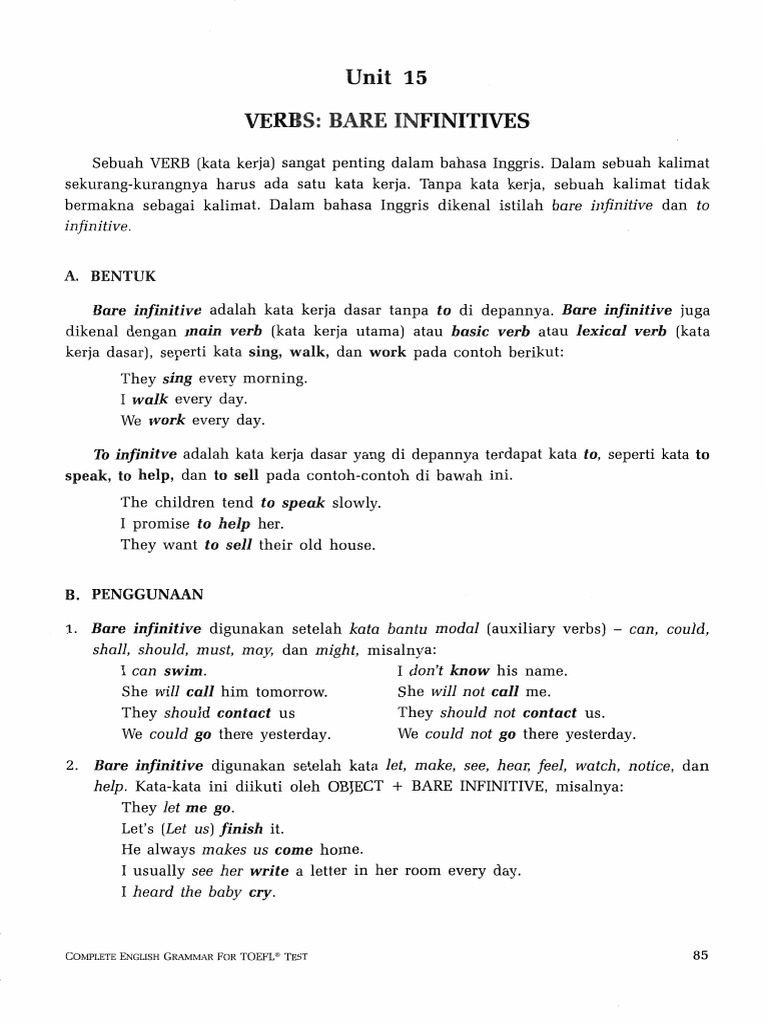 Unit 15-22 - Verbs | PDF