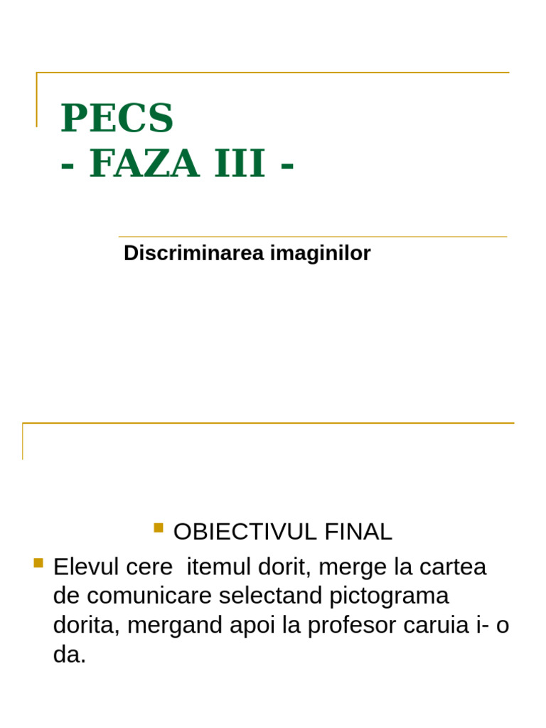 faza III pecs | PDF