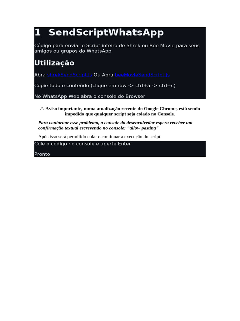 Send Script What Sapp | PDF