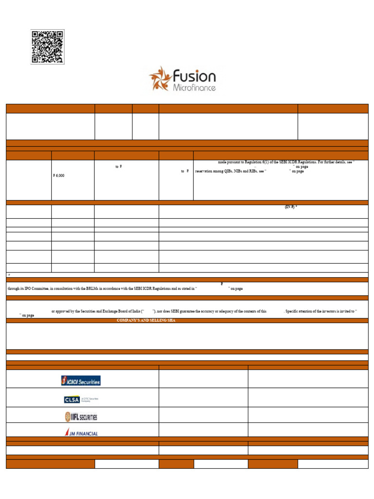 Fusion Microfinance | PDF