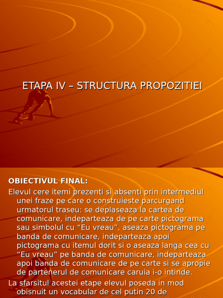 Etapa IV - Structura Propozitiei | PDF