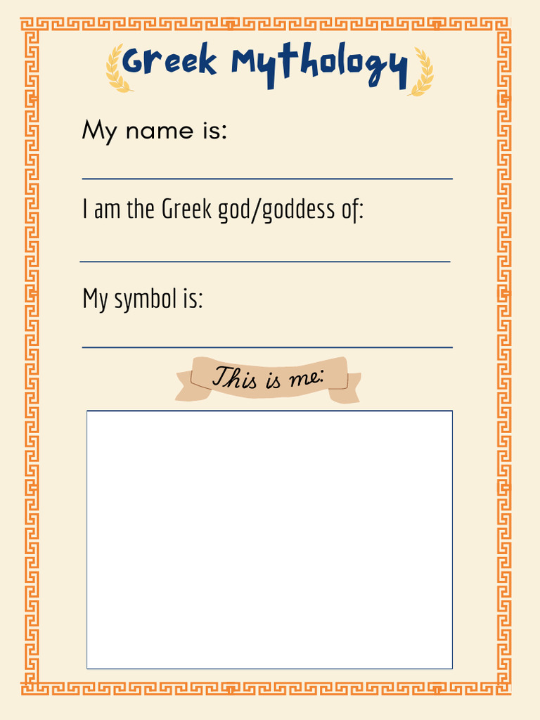 Greek Godgoddess (Activity) PDF | PDF